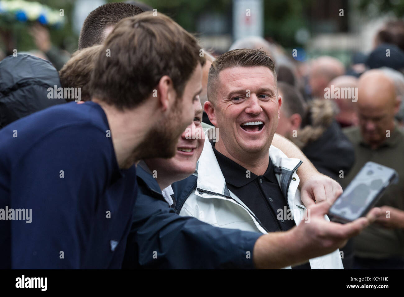 London, UK. 7th October, 2017. Stephen Christopher Yaxley-Lennon ...