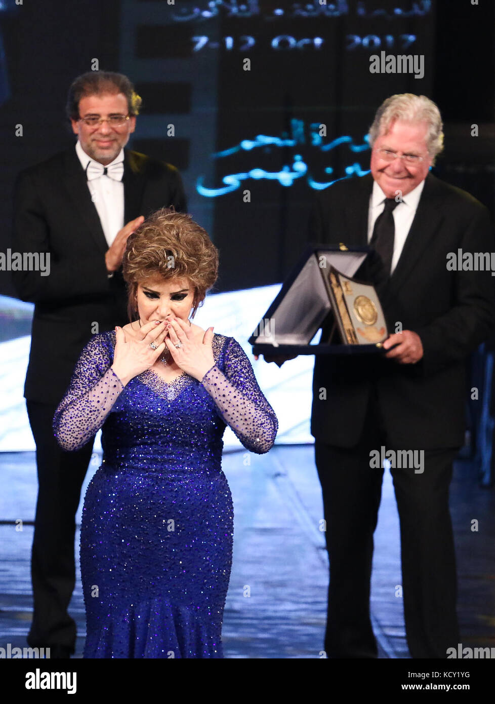 Alexandria, Egypt. 7th Oct, 2017. Egyptian actress Safia El Emari ...