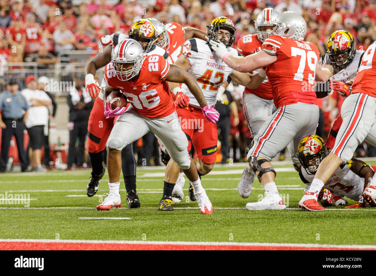 Ohio Stadium, Columbus, OH, USA. 7th Oct, 2017. Ohio State Buckeyes ...
