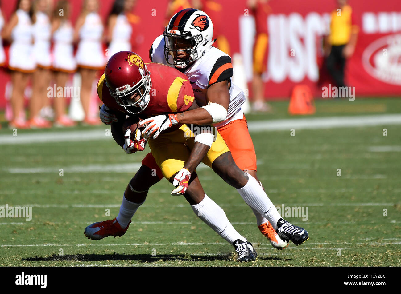 Los Angeles, CA, USA. 7th Oct, 2017. USC Trojans wide receiver Steven ...