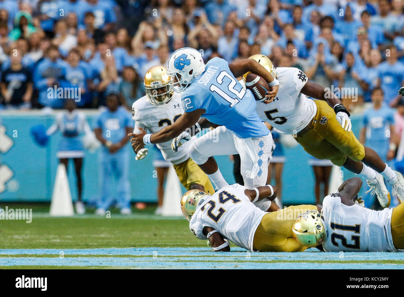 Jones October 7, 2017: Chazz Surratt (12) of the North Carolina Tar ...