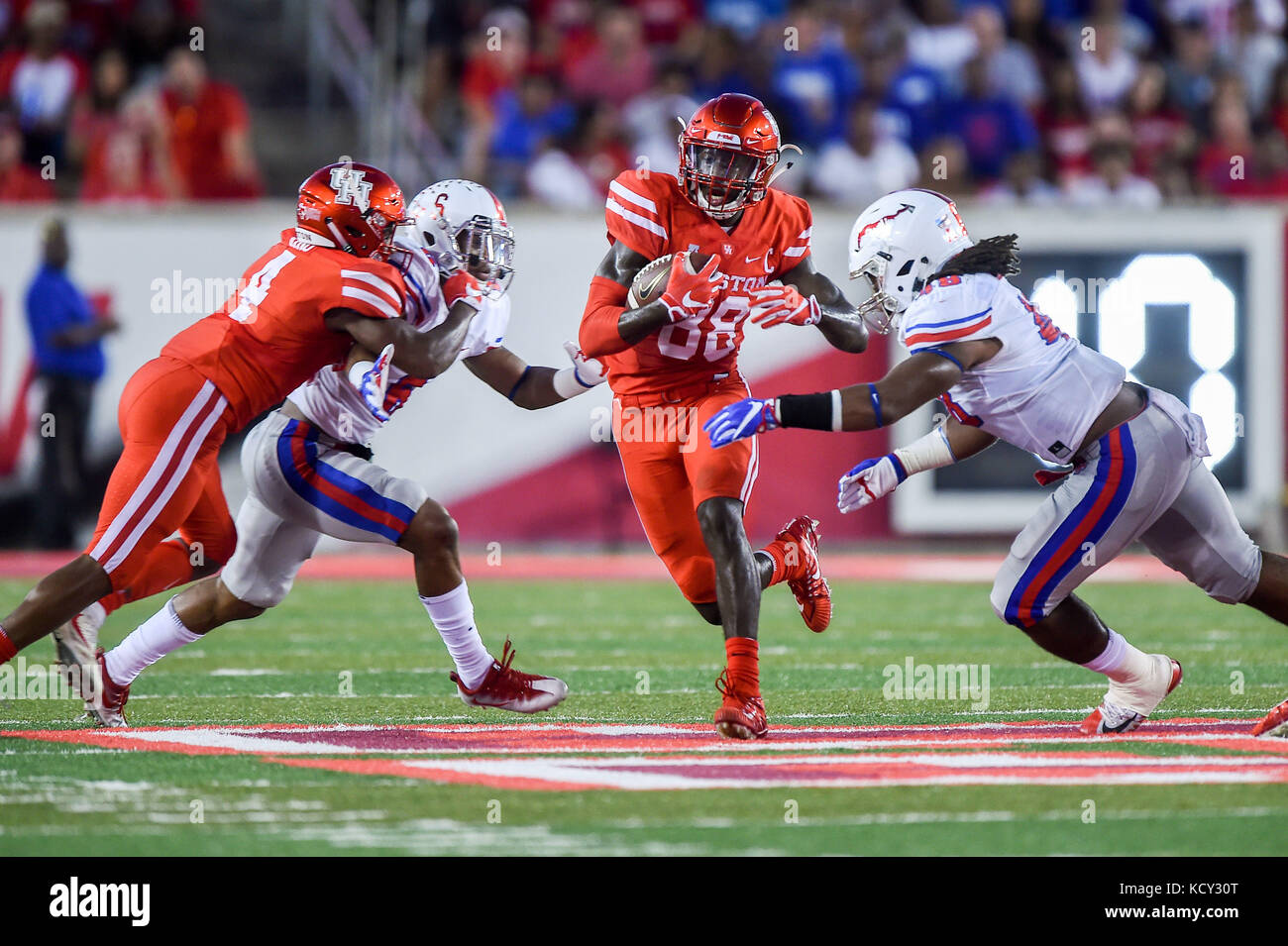 Houston, TX, USA. 7th Oct, 2017. Houston Cougars wide receiver Steven ...
