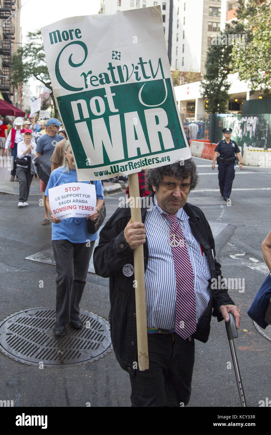 Antiwar activists held a vigil, march and demonstration in New York ...