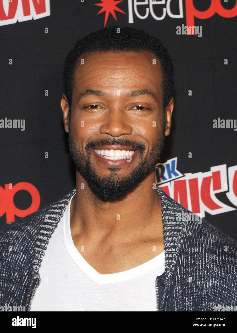 New York, NY, USA. 07th Oct, 2017. Isiah Mustafa from the cast of the ...