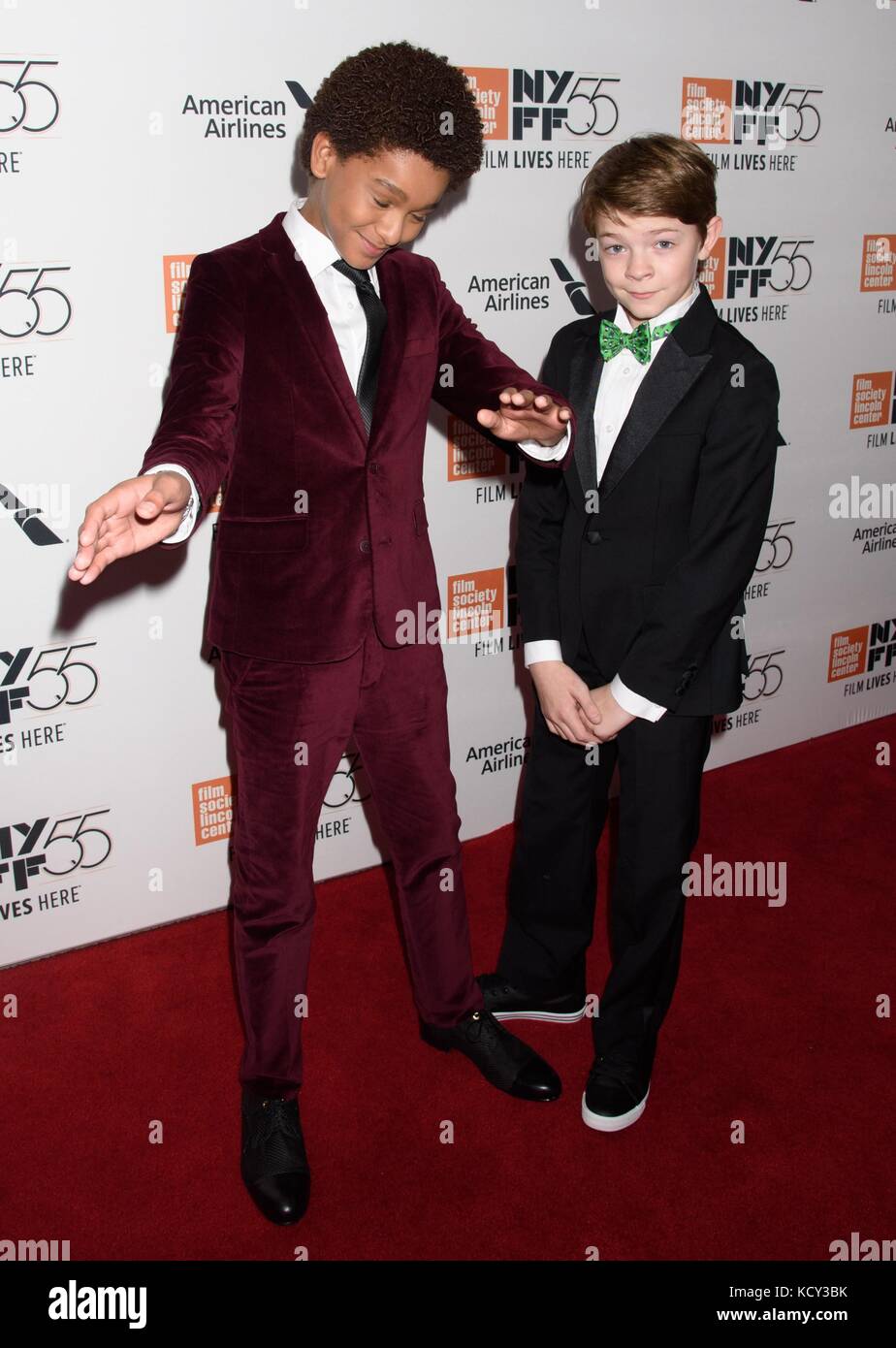 New York, NY, USA. 7th Oct, 2017. Jaden Michael, Oakes Fegley at ...