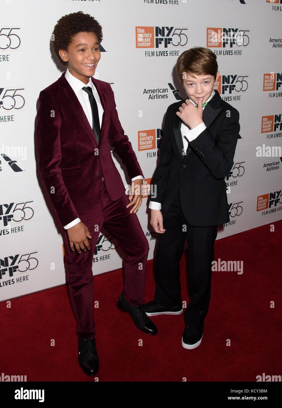 New York, NY, USA. 7th Oct, 2017. Jaden Michael, Oakes Fegley at ...