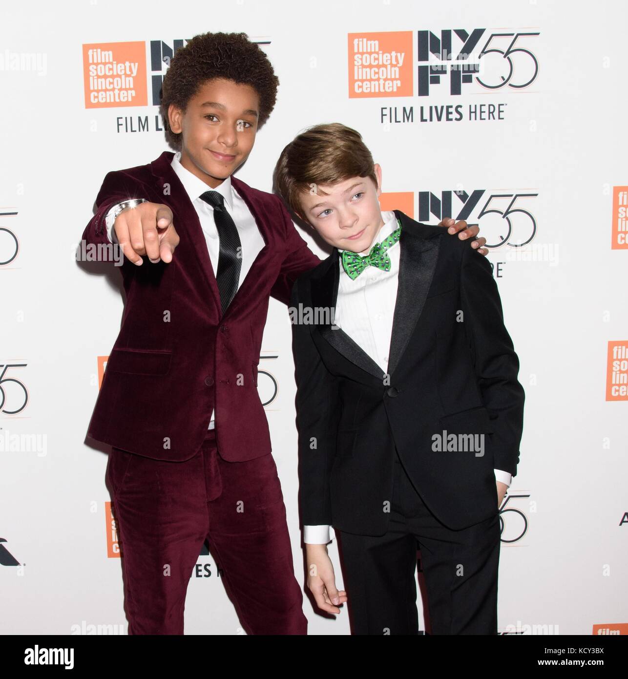 New York, NY, USA. 7th Oct, 2017. Jaden Michael, Oakes Fegley at ...