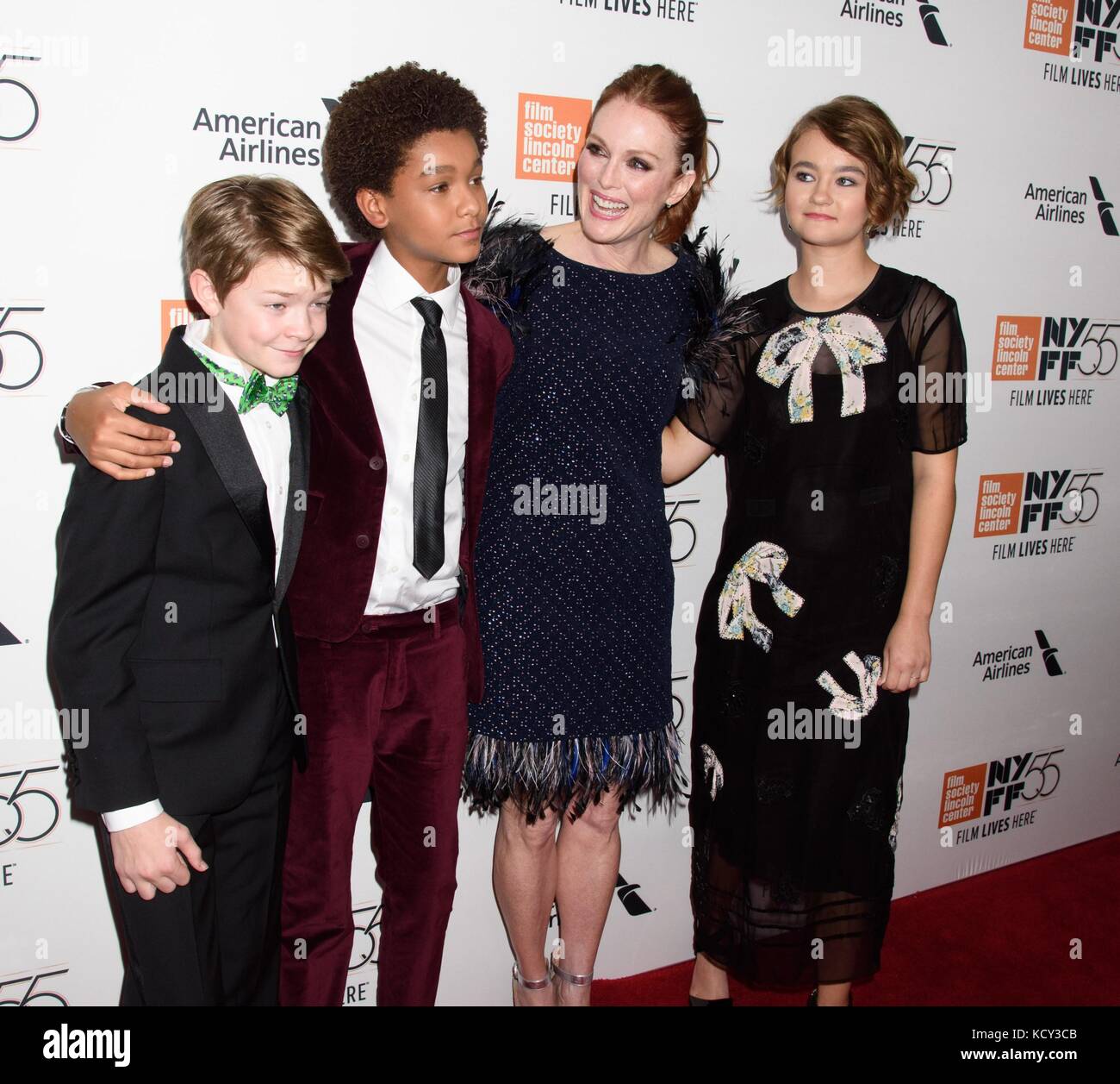 New York, NY, USA. 7th Oct, 2017. Oakes Fegley, Jaden Michael, Julianne ...