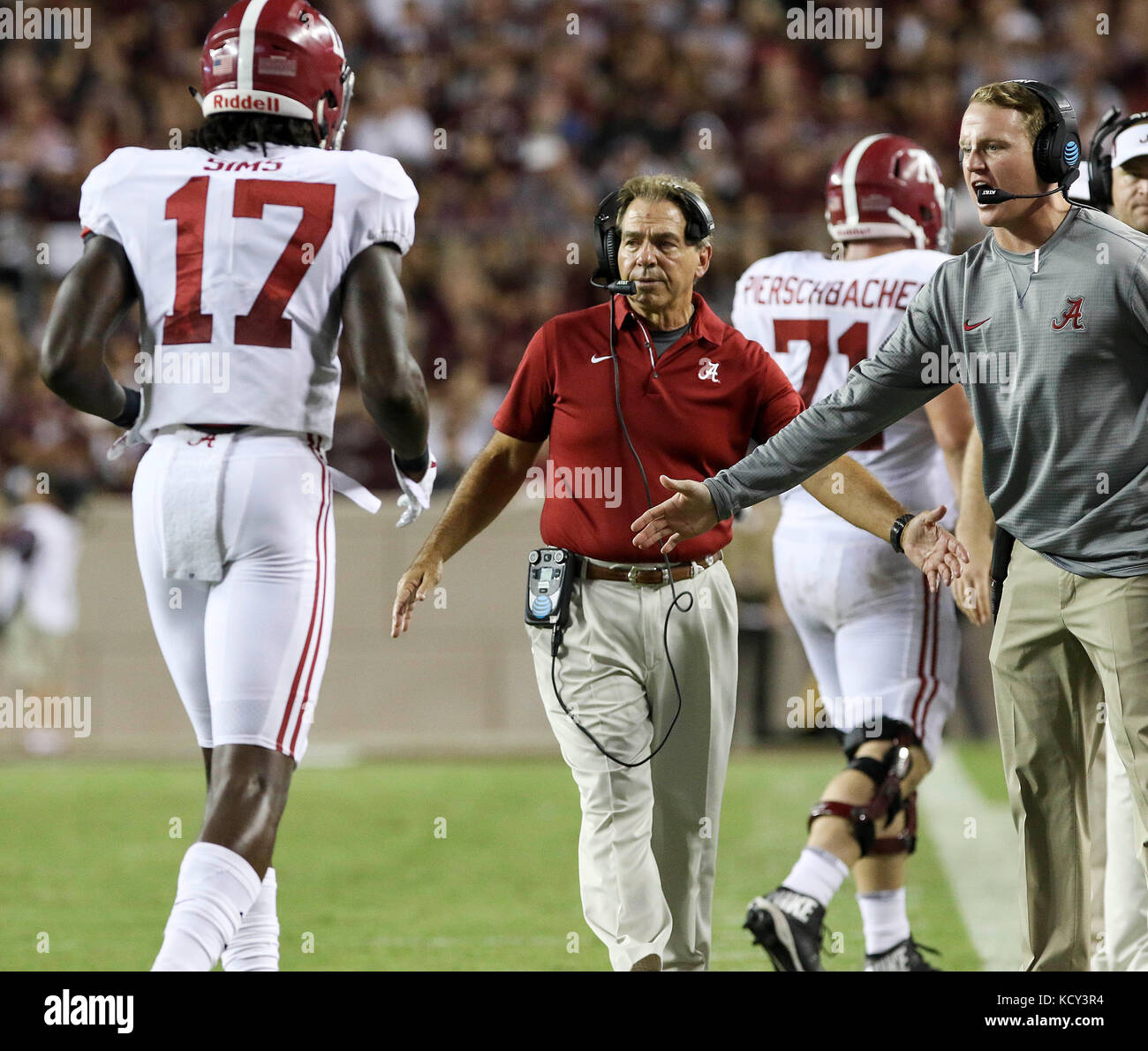 October 6, 2017: Alabama Crimson Tide head coach Nick Saban ...