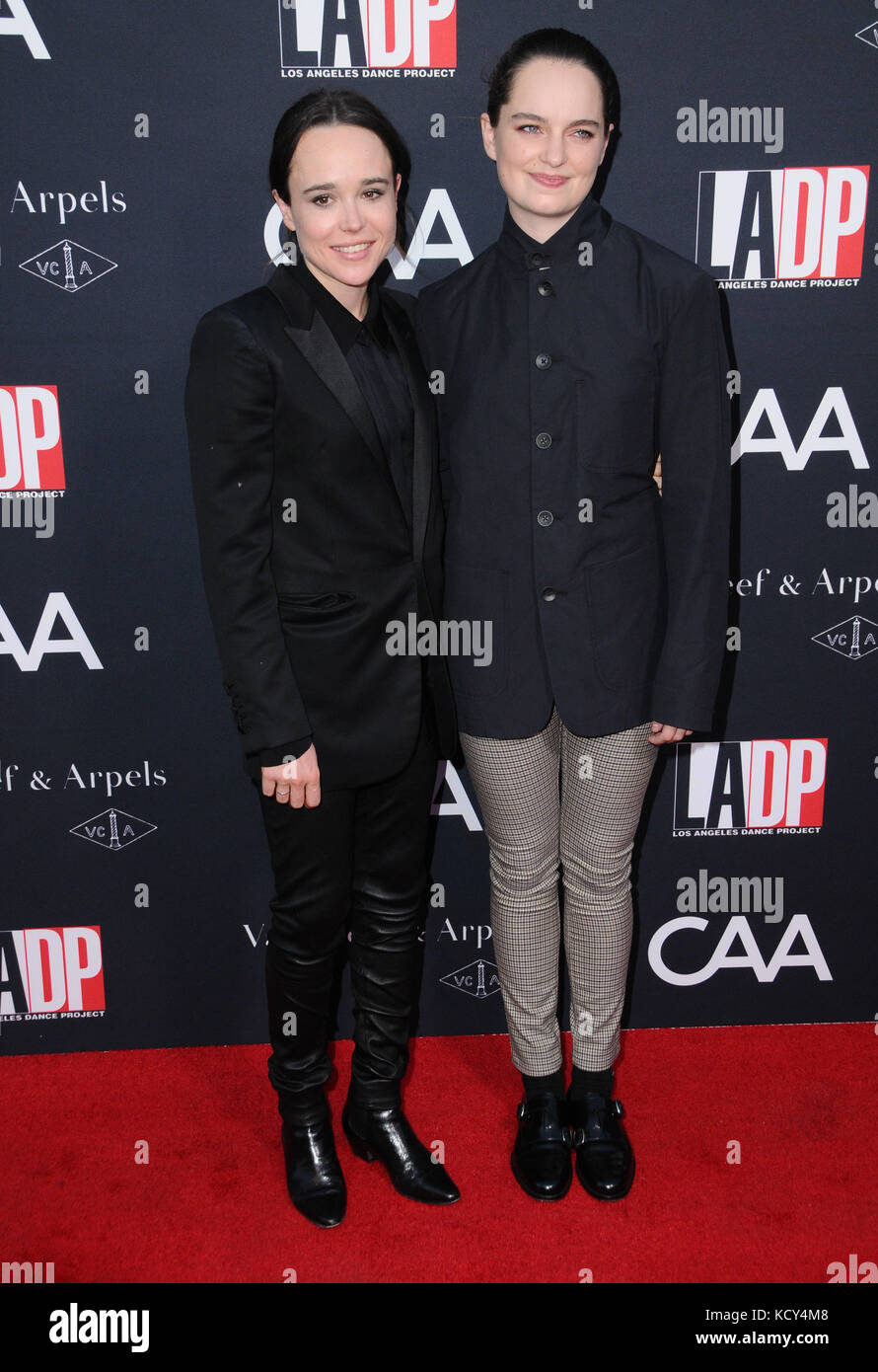 Los Angeles, CA, USA. 7th Oct, 2017. Ellen Page, Emma Portner. L.A ...