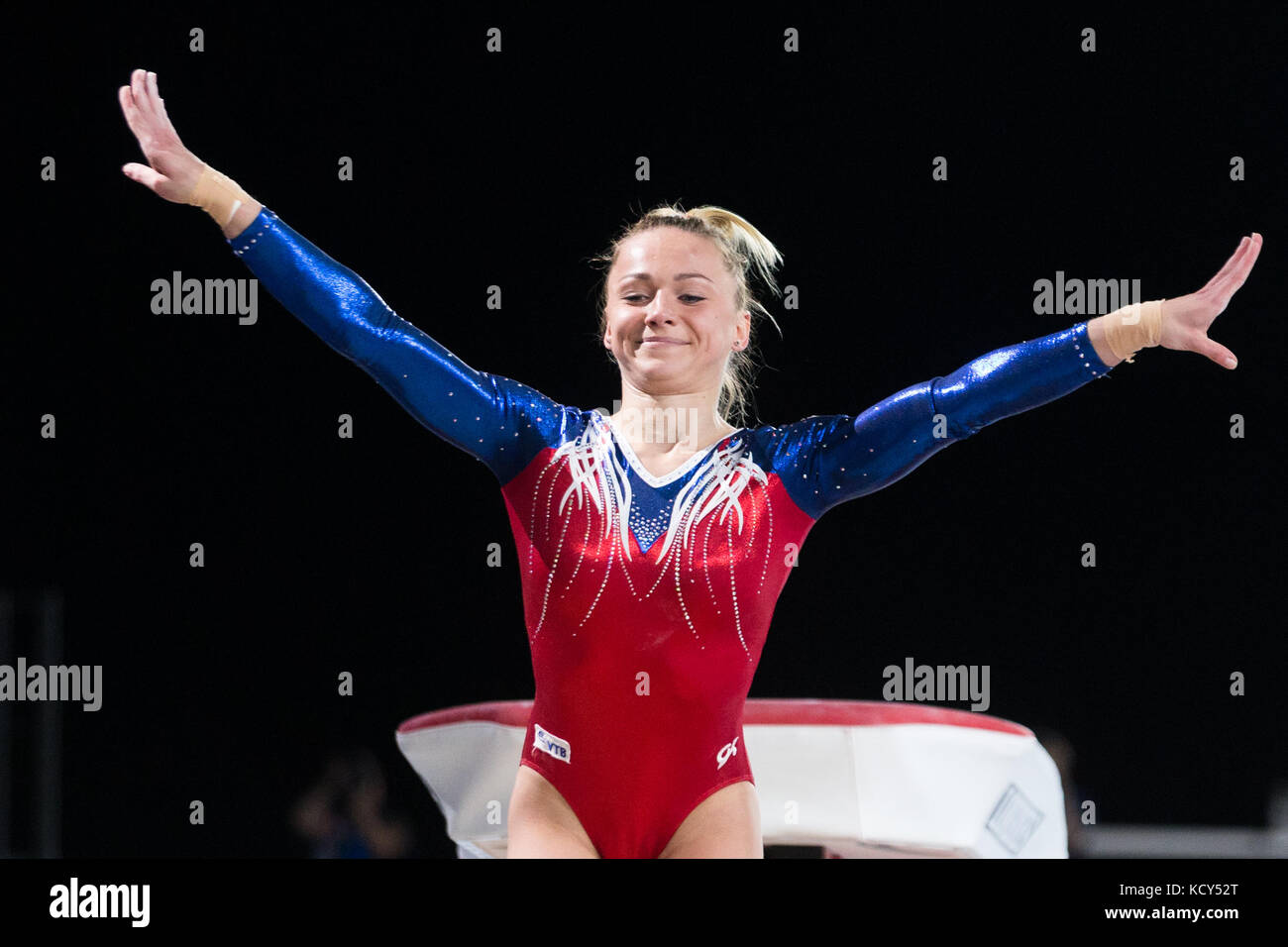 Montreal, Canada. 07th Oct, 2017. Gold medal winner Maria Paseka of ...