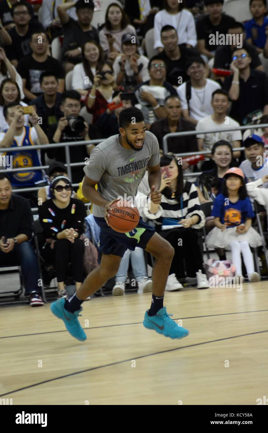 Shanghai, Shanghai, China. 7th Oct, 2017. Members of Golden State ...