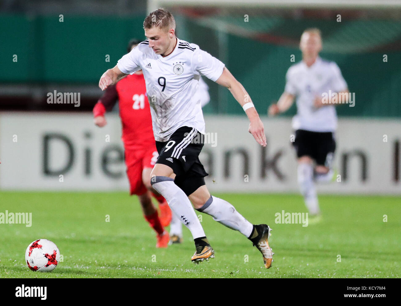 Cottbus, Germany. 06th Oct, 2017. Germany's Felix Platte during the ...