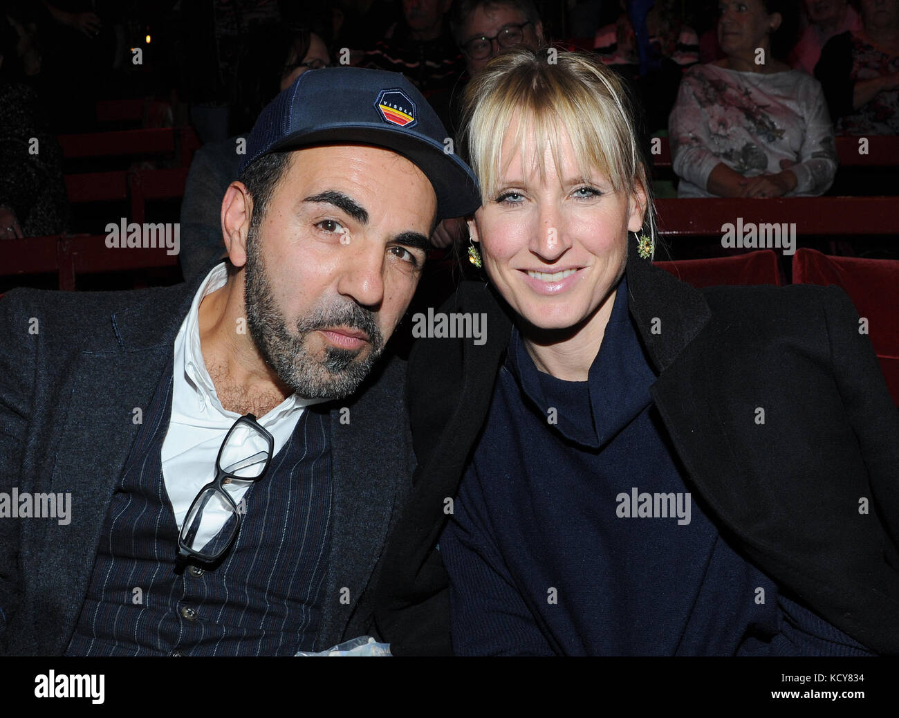 Munich, Germany. 7th Oct, 2017. Actor Adnan Maral and wife Franziska ...