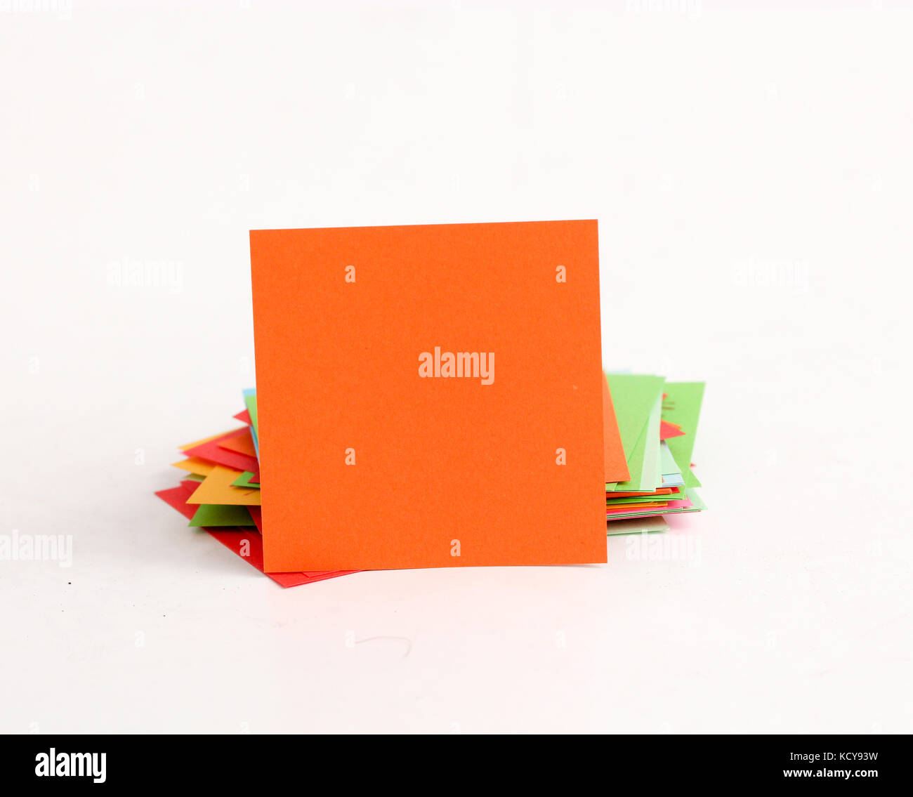 picture of a Note papers on white background Stock Photo - Alamy