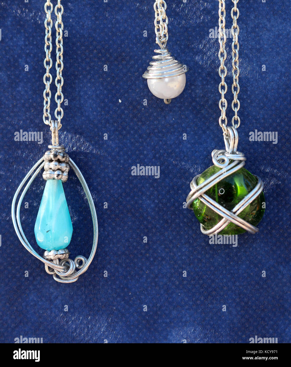 picture of a cheap jewelry at a flea market Stock Photo - Alamy