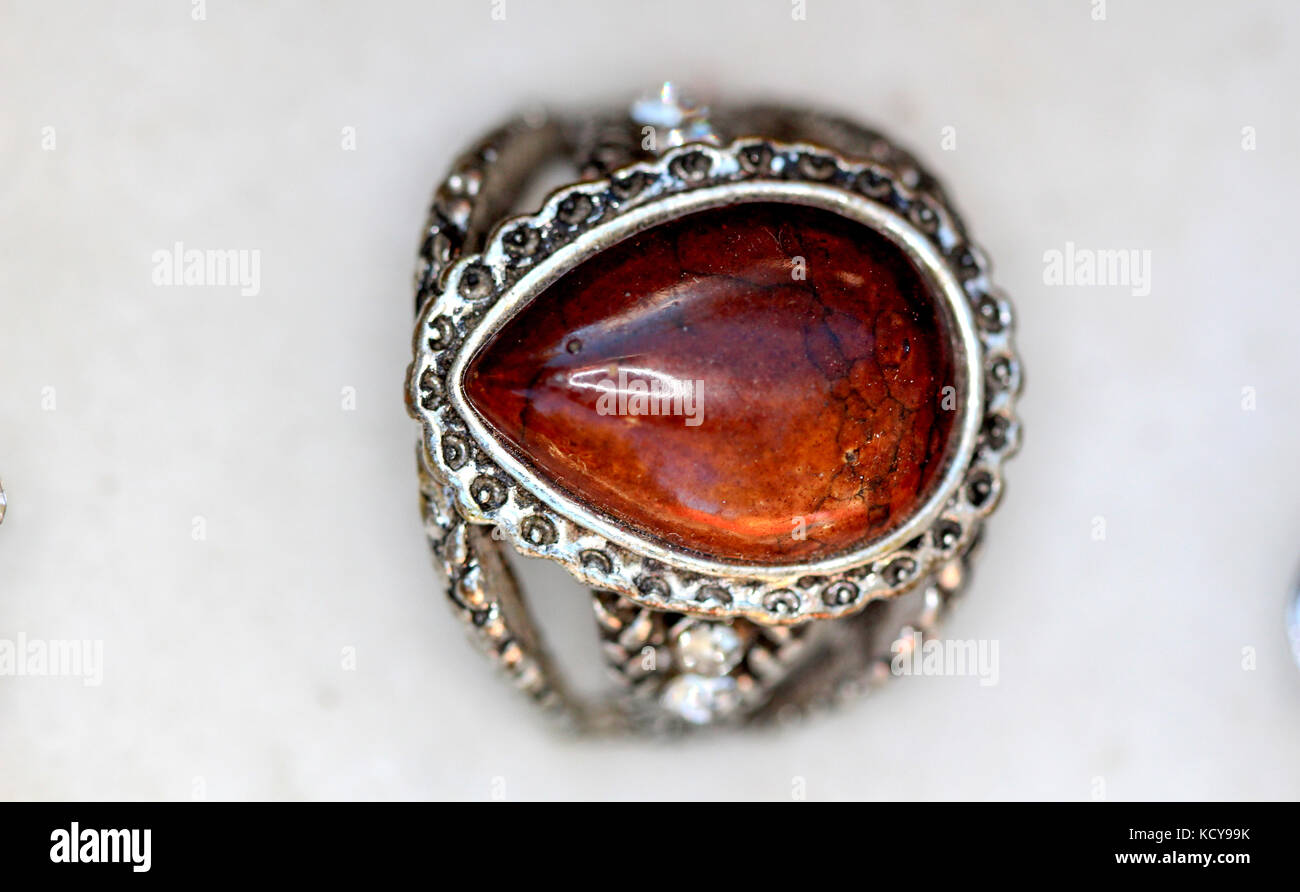 picture of a cheap jewelry at a flea market Stock Photo - Alamy