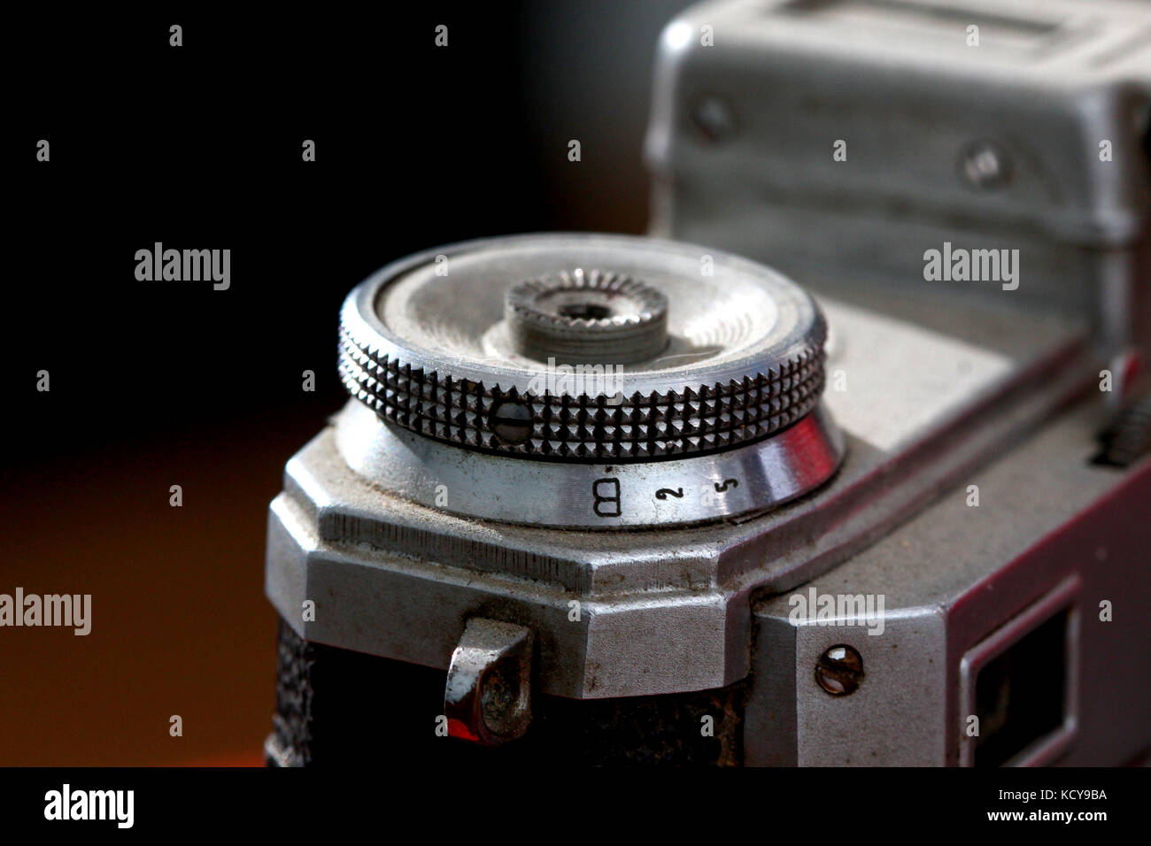 Picture of a detail of an old vintage film camera ,macro Stock Photo ...