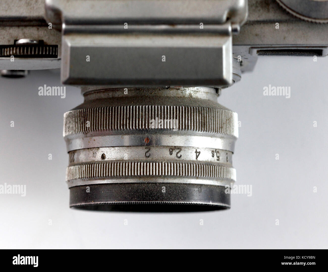 Picture of a detail of an old vintage film camera ,macro Stock Photo ...