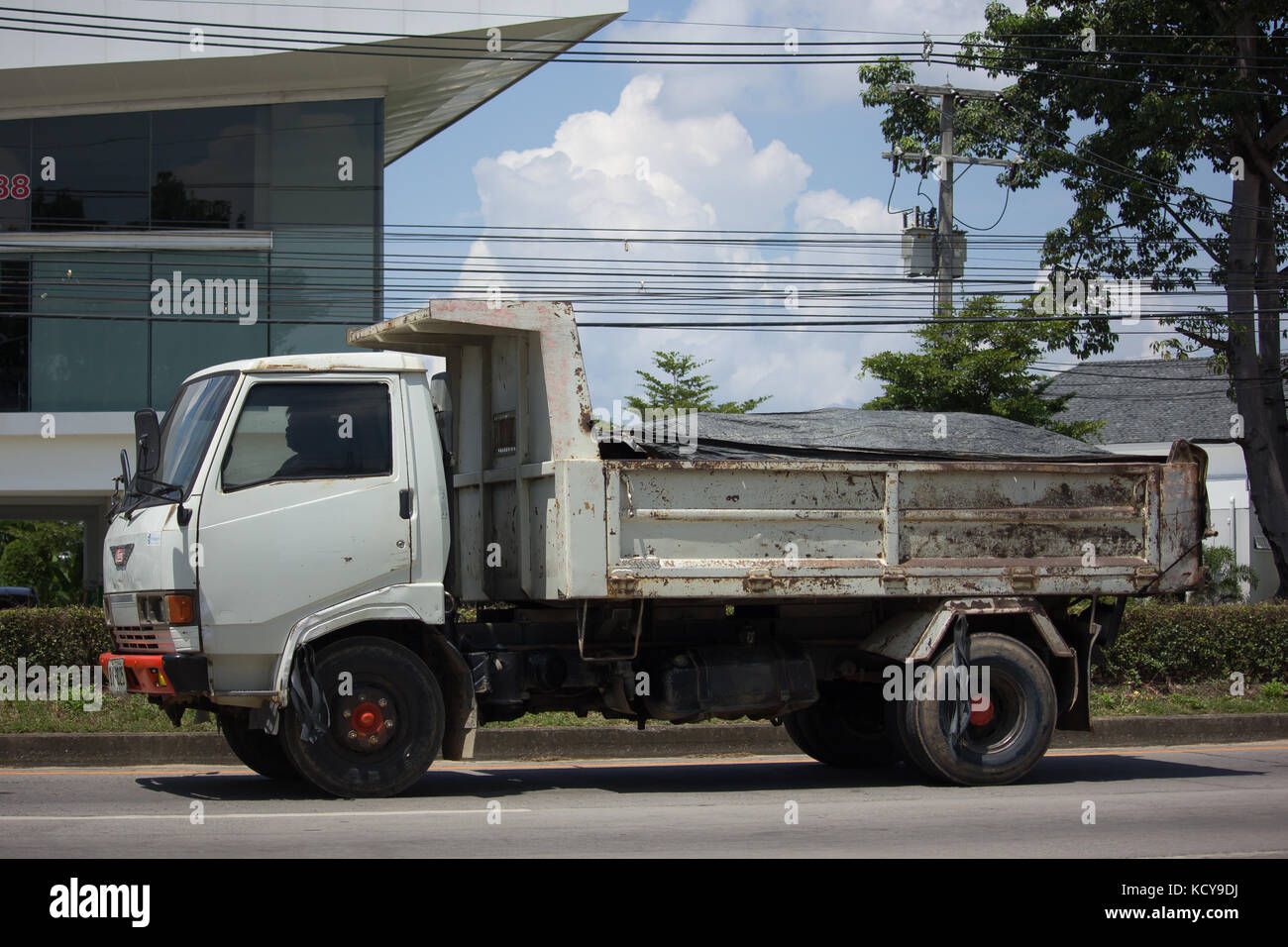 CHIANG MAI, THAILAND -SEPTEMBER 23 2017: Private Old Hino Dump Truck ...