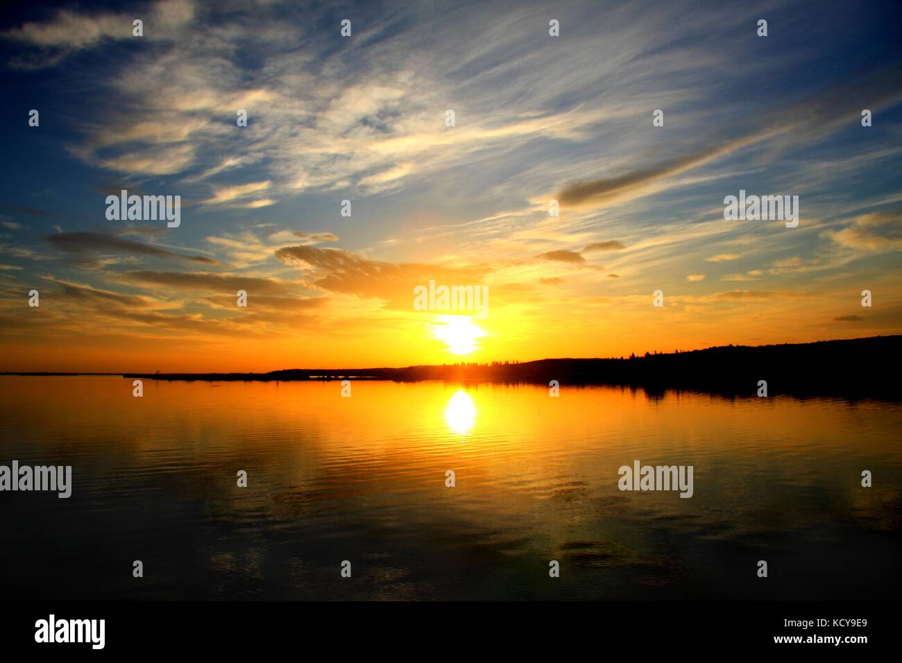 Summer sunset. Beautiful sunset time Stock Photo - Alamy