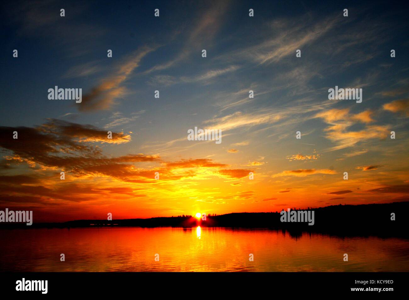 Summer sunset. Beautiful sunset time Stock Photo - Alamy