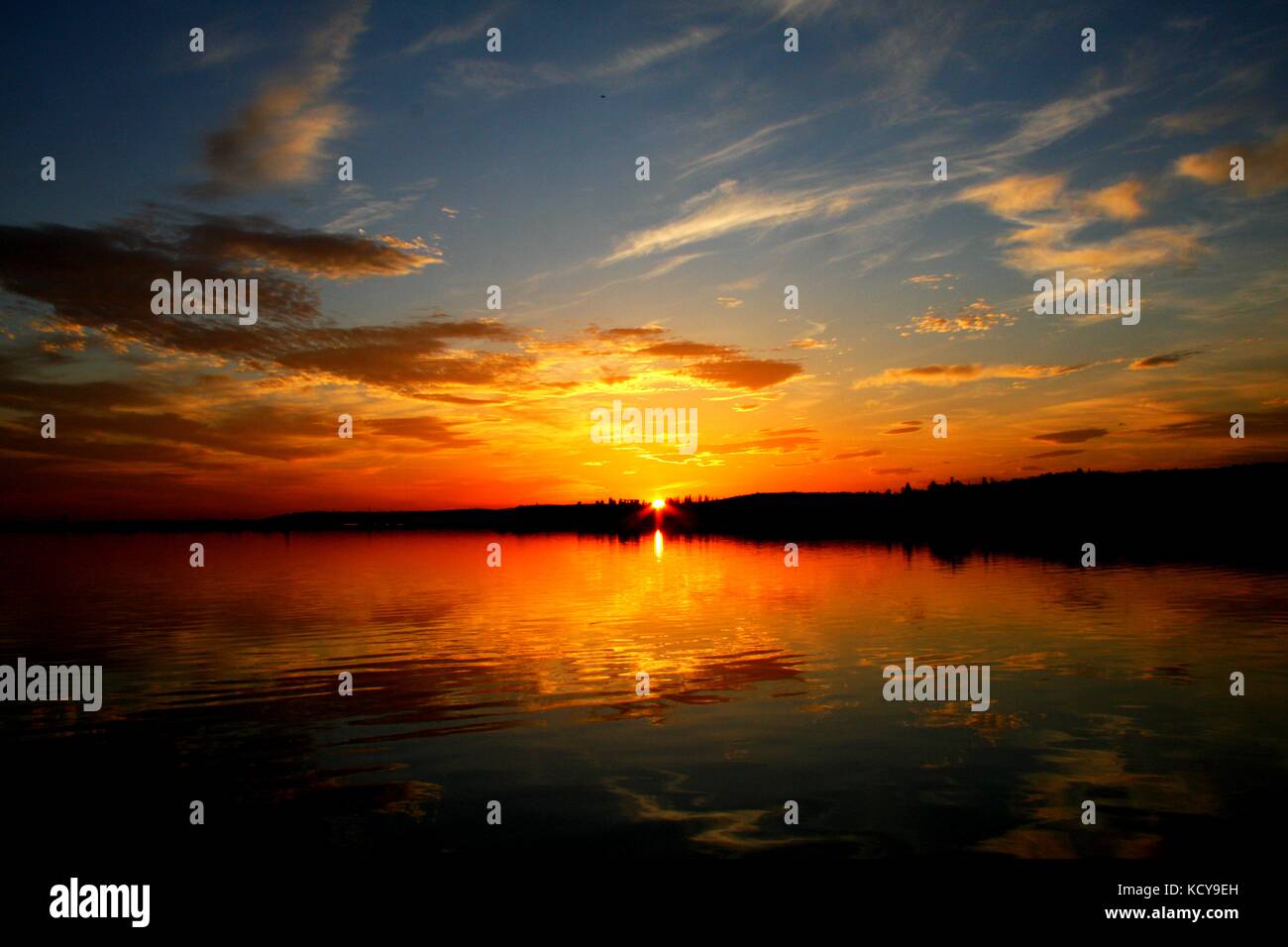 Summer sunset. Beautiful sunset time Stock Photo - Alamy
