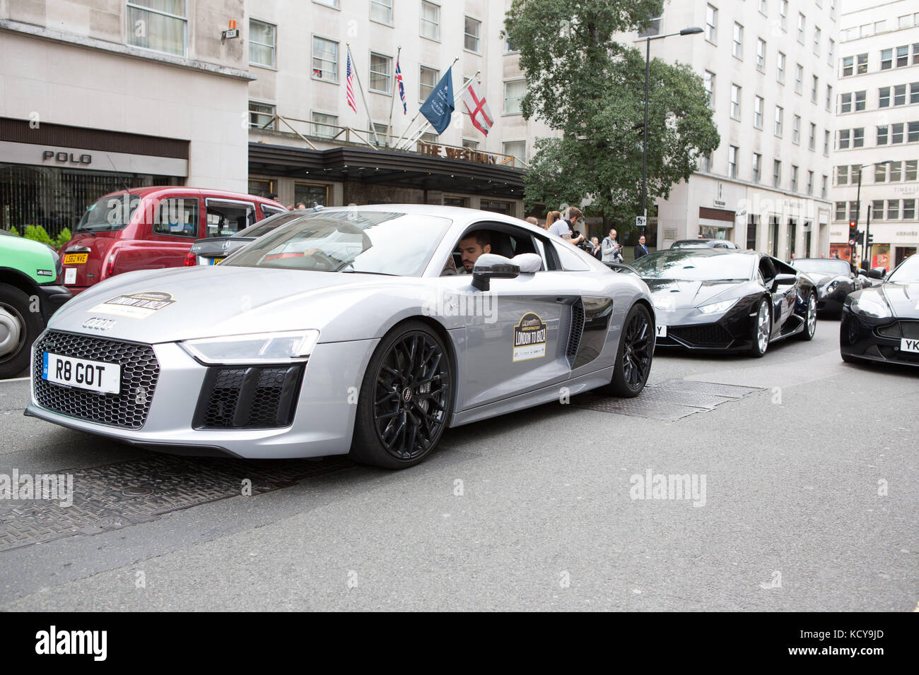 The annual supercar rally kicks off from London heading across europe ...