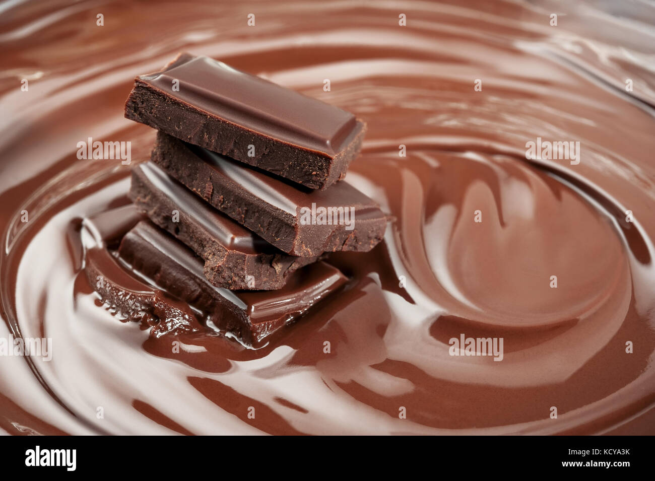 Melted chocolate bar hi-res stock photography and images - Alamy