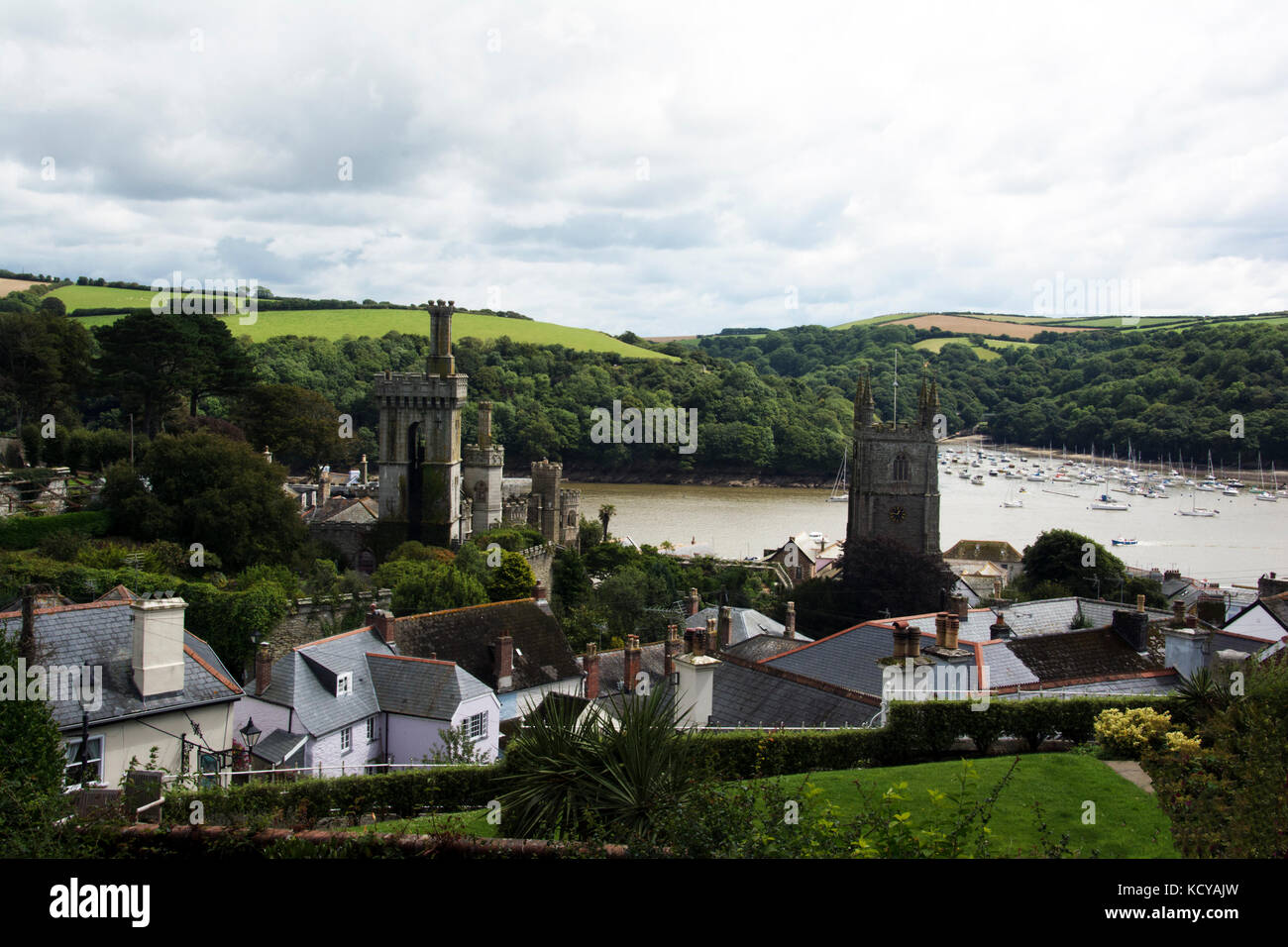 Tower place house fowey cornwall hi-res stock photography and images ...