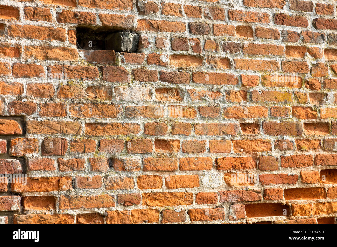 Brick wall detail on a historic barn in Horsey, Norfolk, UK Stock Photo ...