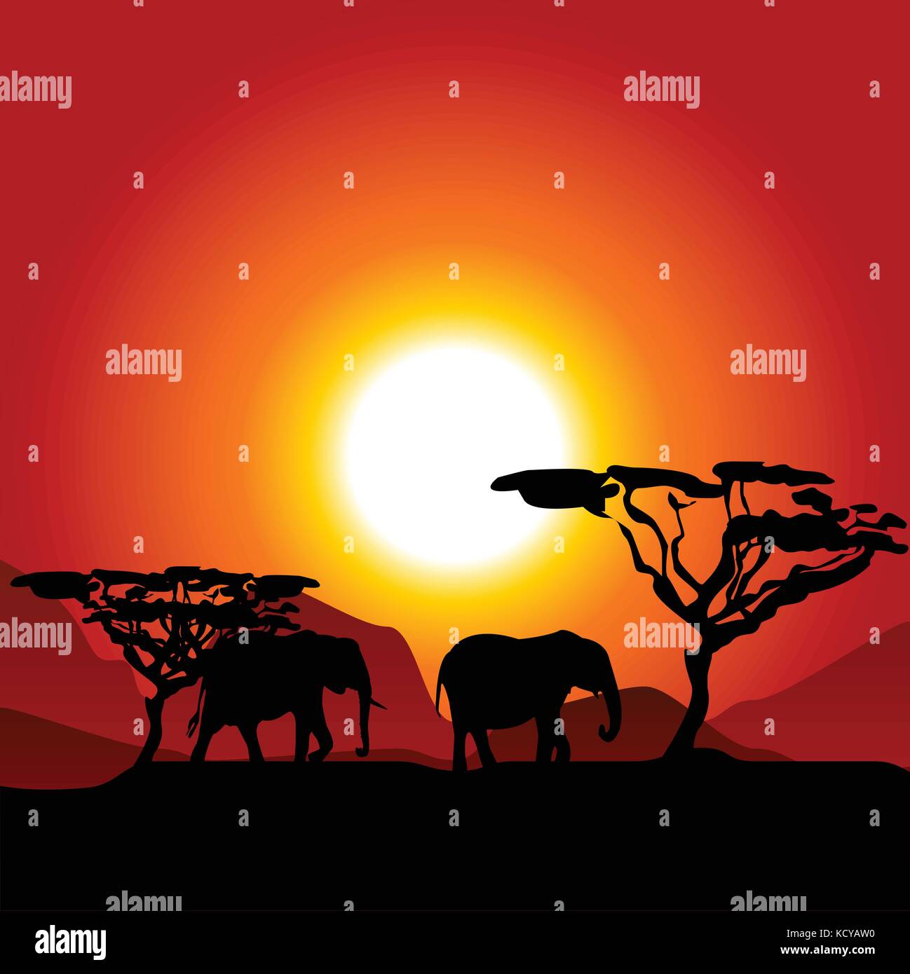 African Sunset Backgrounds