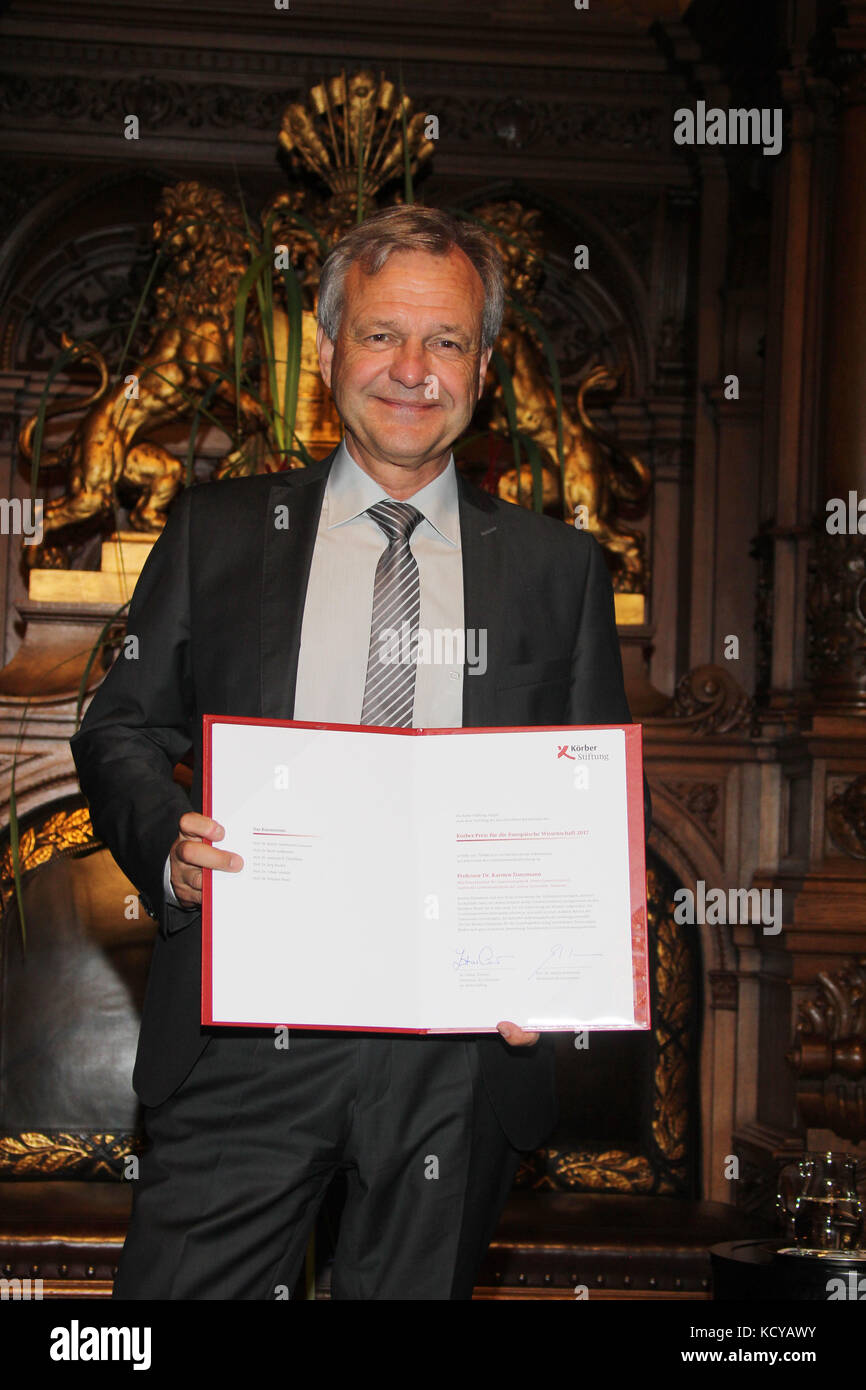 Award presentation of 'Körber European Science Prize' at city hall ...