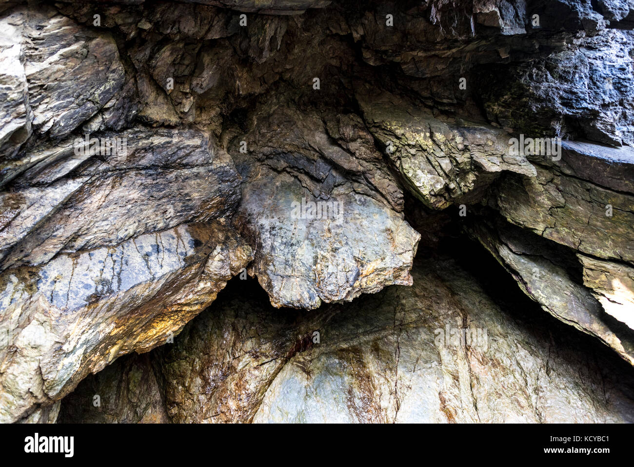 Inside a sea cave, Pembrokeshire , UK Stock Photo - Alamy