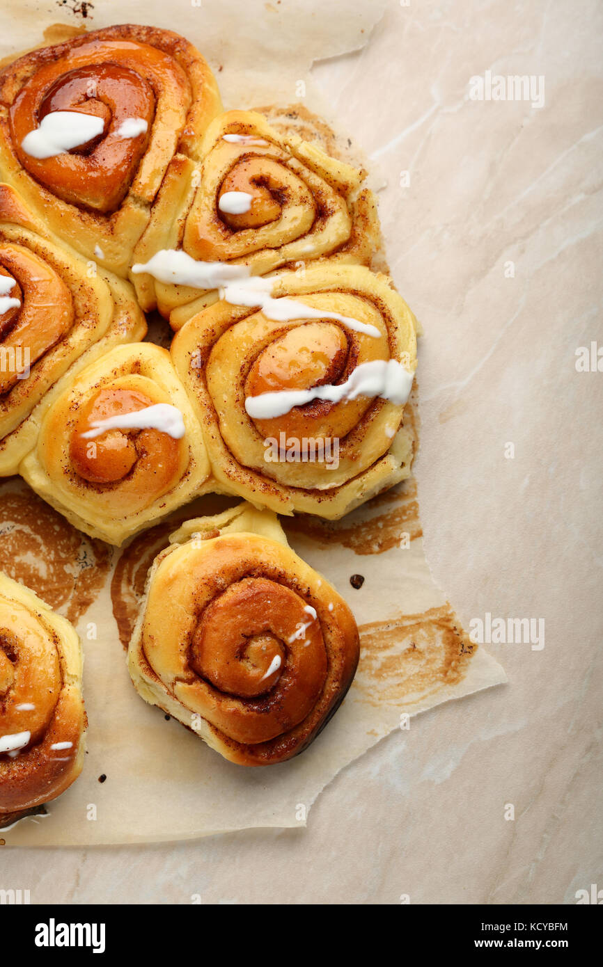 Homemade sweet pastry, food top view Stock Photo - Alamy