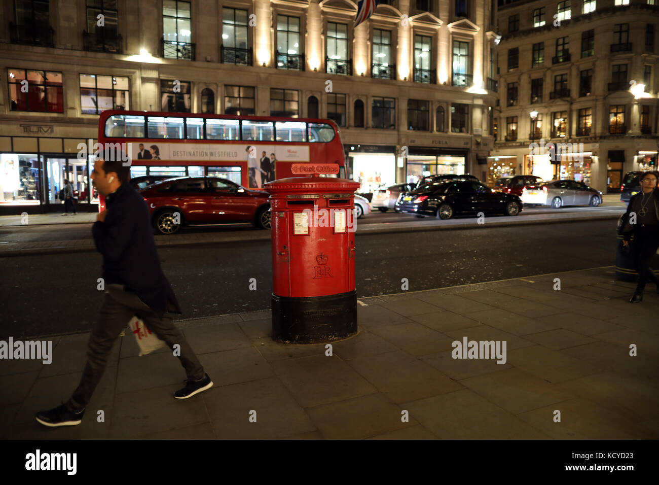 Regents Street large pillar box post box red letters posting picture by ...