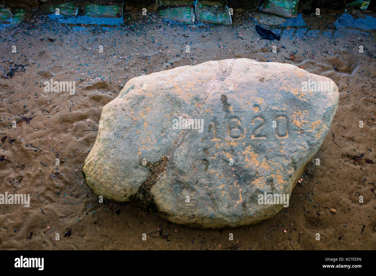 Plymouth Rock in Plymouth Massachusetts is where the Pilgrims landed in ...