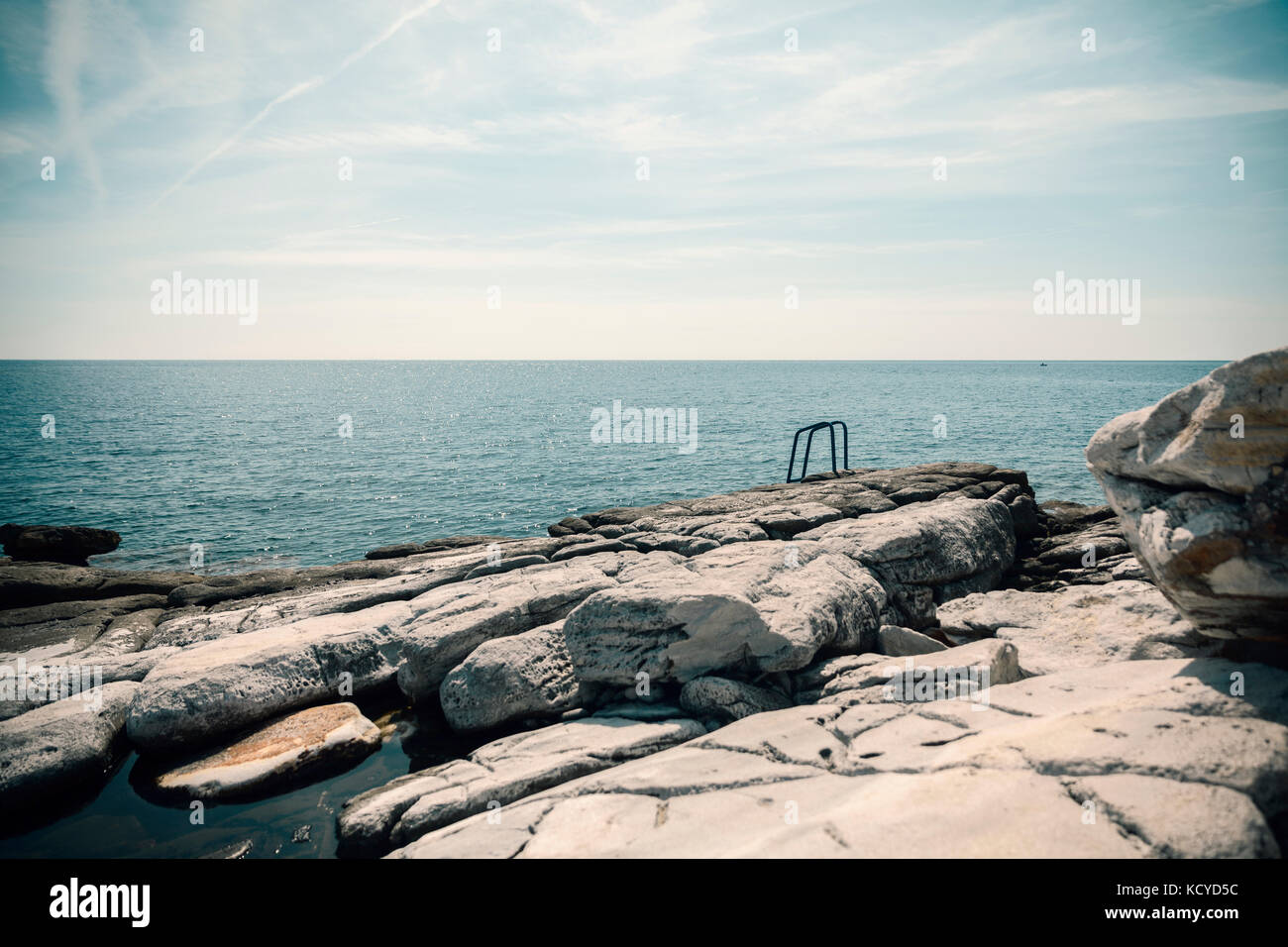 stone beach on sea at summer Stock Photo - Alamy