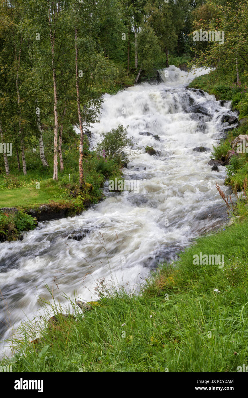 Waterfall in the town of Tolga, Norway Stock Photo - Alamy