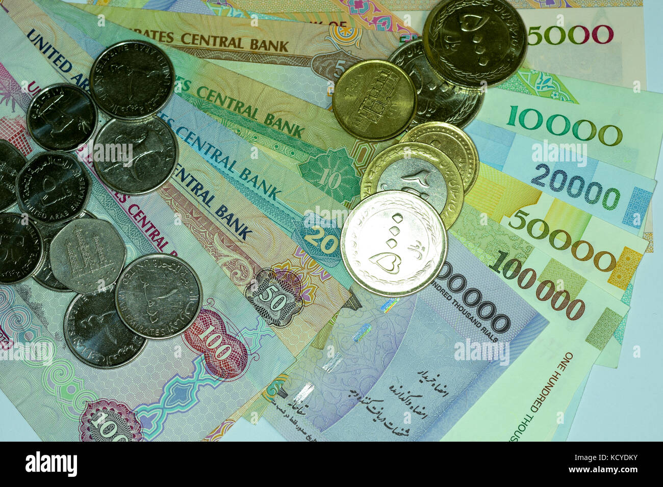 Close up Banknote and Currency Bills and Coins Stock Photo - Alamy