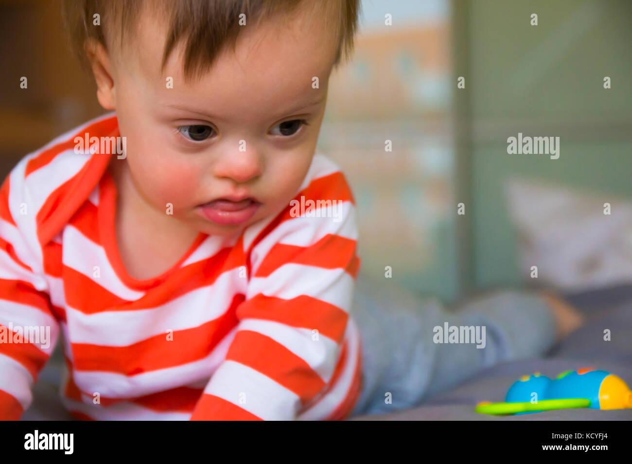 Portrait Of Cute Baby Boy With Down Syndrome Stock Photo Alamy Portrait Of Cute Baby Boy With Down Syndrome Stock Photo Alamy