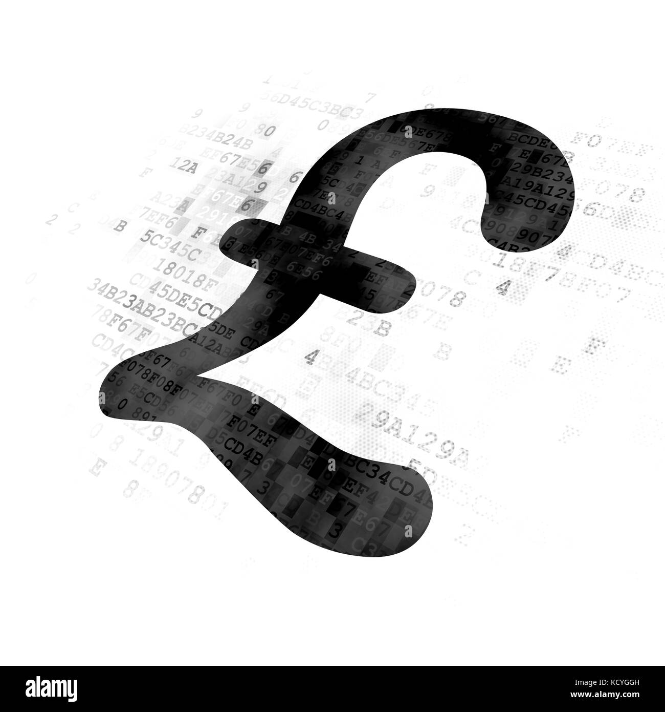 Currency concept: Pound on Digital background Stock Photo - Alamy