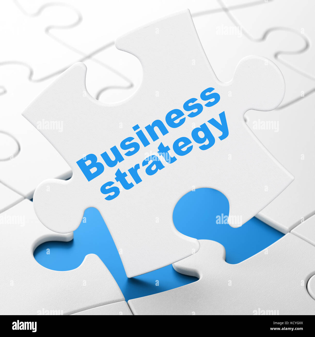 Business concept: Business Strategy on puzzle background Stock Photo ...