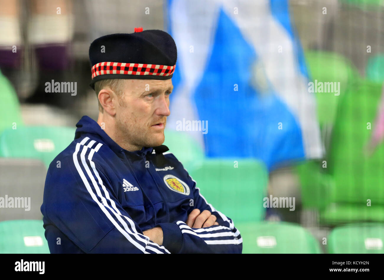 A Scotland fan appears dejected after the final whistle during the 2018 ...