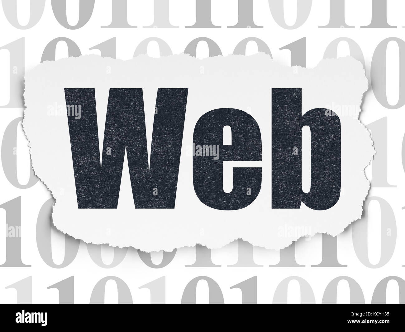 Web development concept: Web on Torn Paper background Stock Photo - Alamy