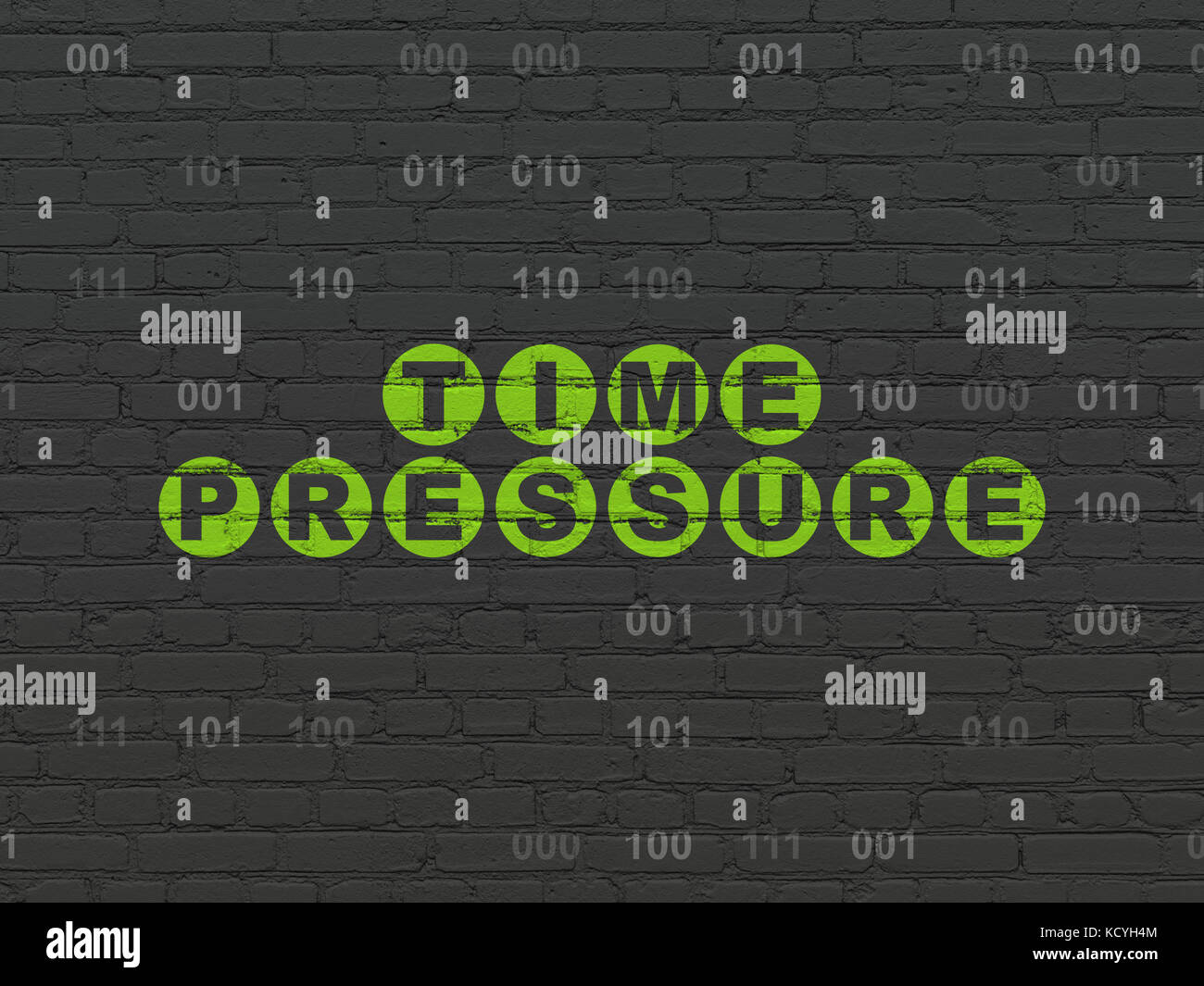 Time concept: Time Pressure on wall background Stock Photo - Alamy