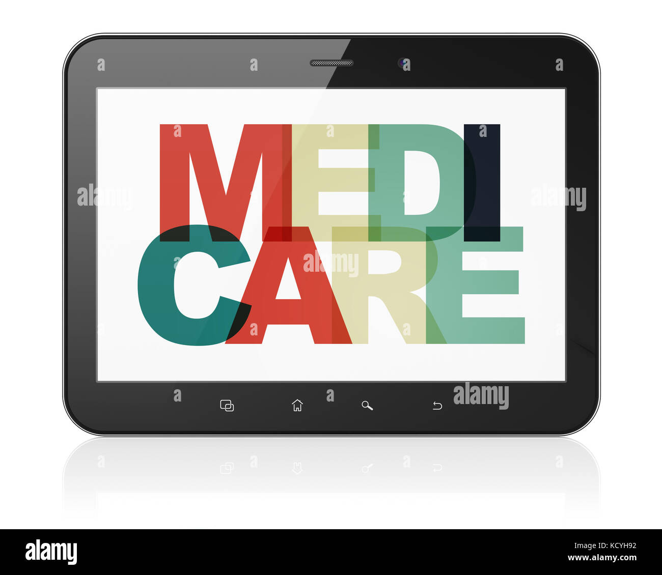 Health concept: Tablet Computer with Medicare on display Stock Photo ...