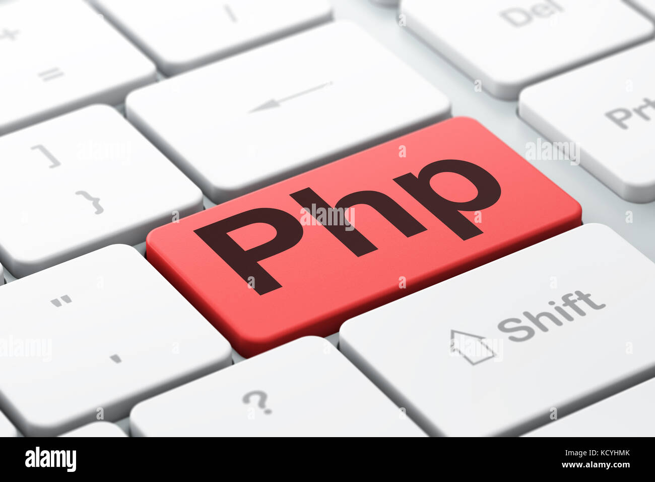 Database concept: Php on computer keyboard background Stock Photo - Alamy