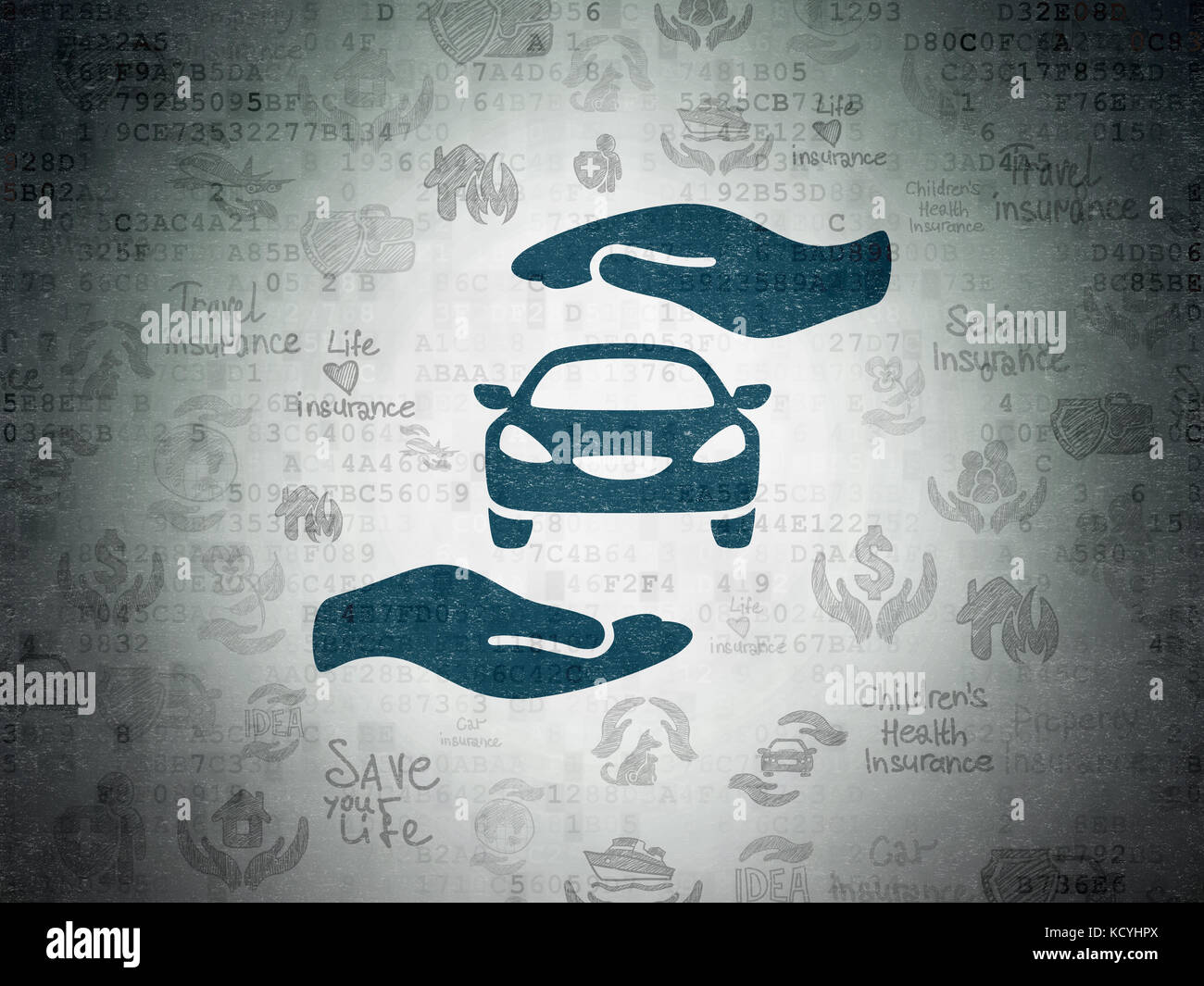 Insurance paper of vehicle icon hi-res stock photography and images - Alamy
