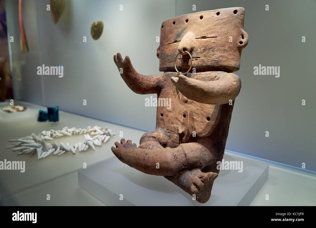 terracotta figure in Gold Museum or Museo del Oro, Bogota, Colombia ...